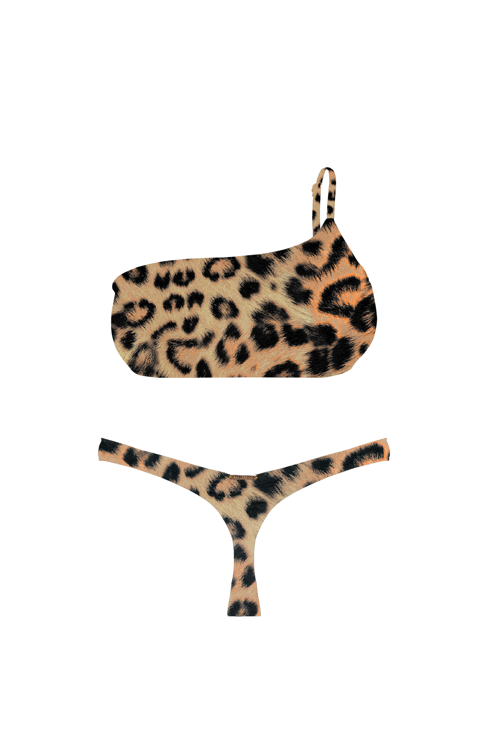 ANIMAL Jungle Cat One Shoulder Bandeau Top