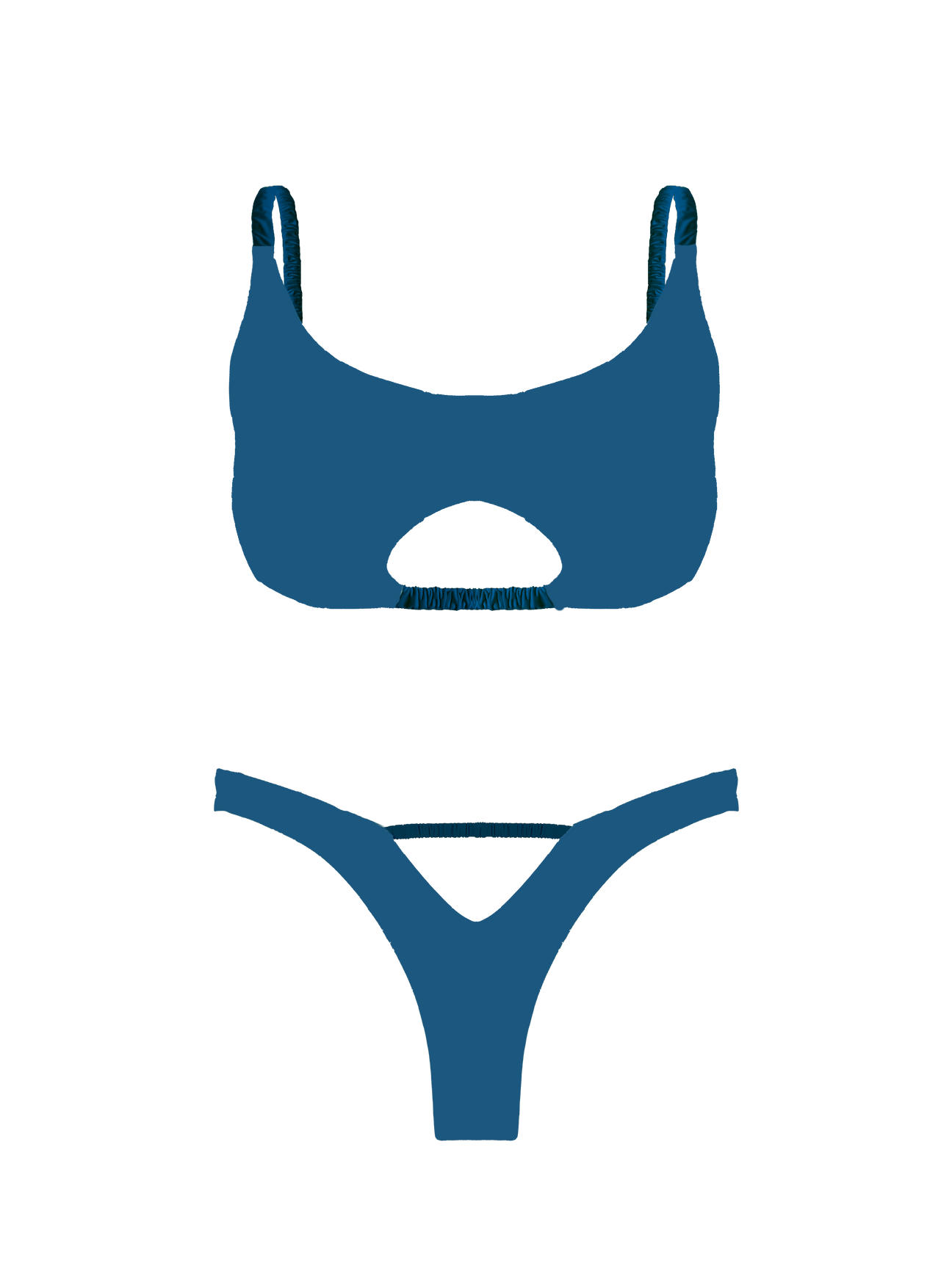Prisma Deep Reef Cut Out Bikini Top – San Lorenzo Bikinis