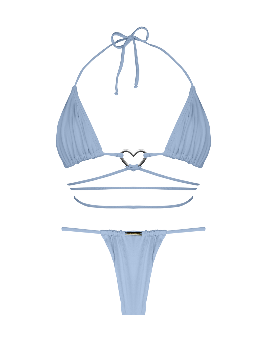 Essential Solids Dreamy Sky Sliding Thong Bikini Bottom – San Lorenzo ...