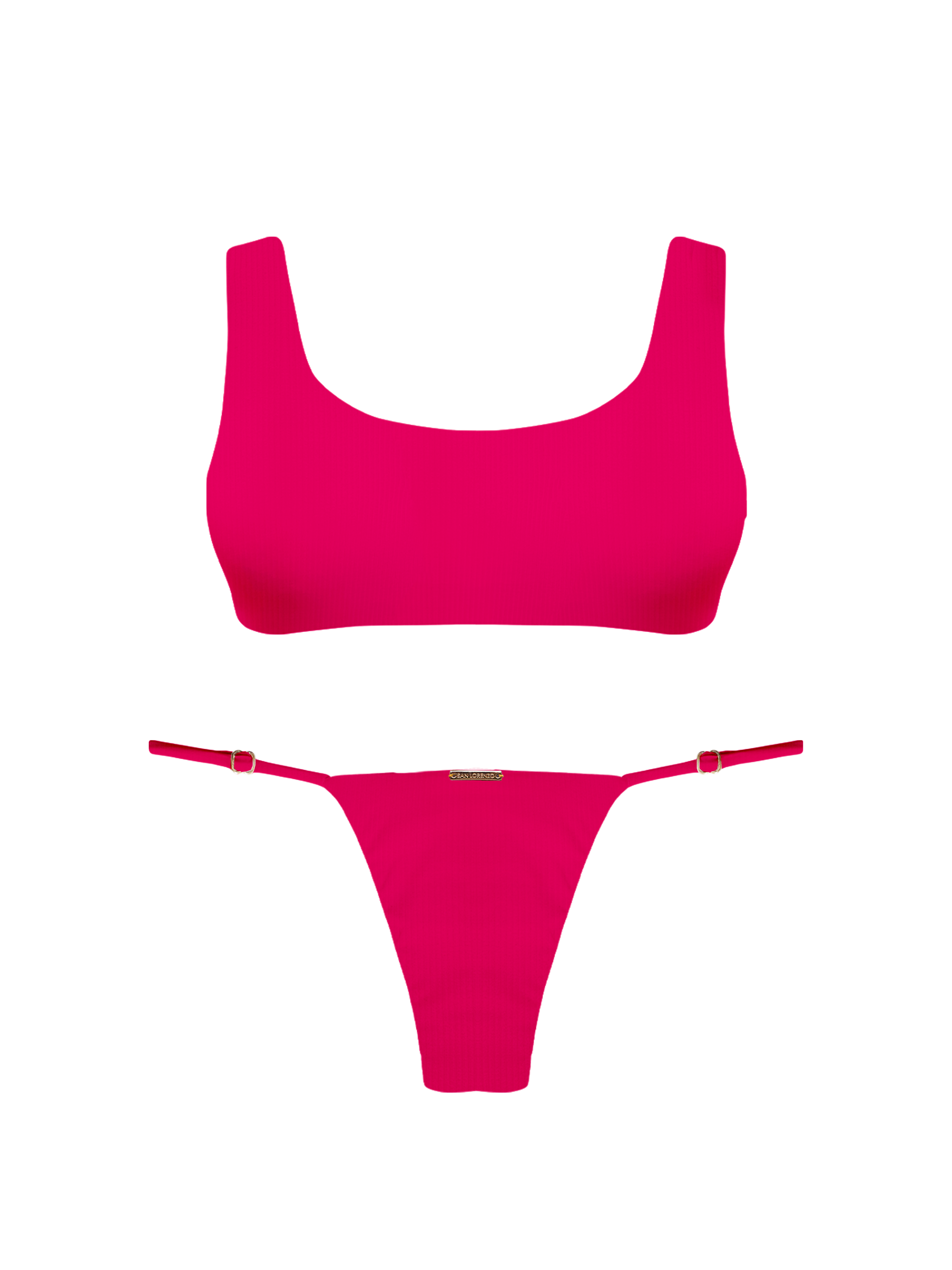 Paradiso Hoop Ring Thong Brief Red Rouge Bikini Bottom – San Lorenzo Bikinis