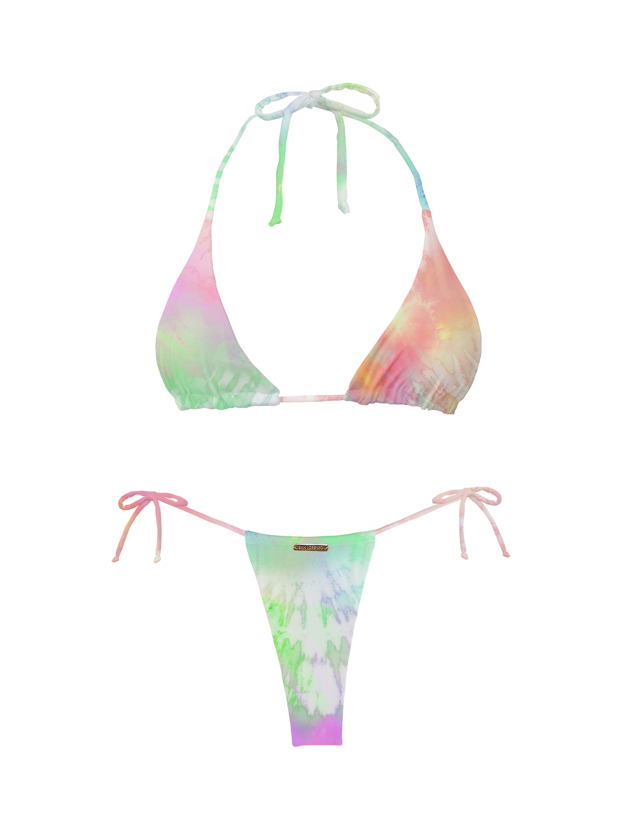 Paradiso Classic Triangle Rainbow Bikini Top