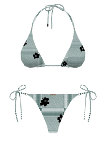 L'Amour Black Roses Hoop Ring Side Tie Bikini Bottom – San Lorenzo Bikinis